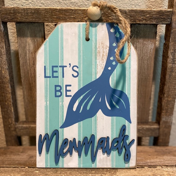Modern Coastal By Old East Main Co. | Accents | Lets Be Mermaids Wood ...